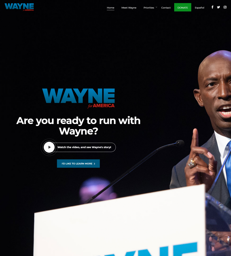 June 2019 Homepage Snapshot: Mayor Wayne Messam